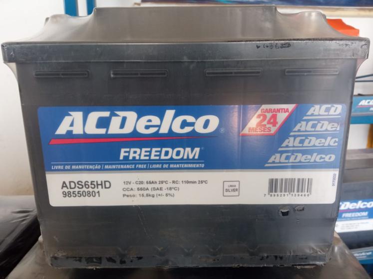 Bateria acdelco 65ah polo positivo lado direito - ACDELCO ADS65HD - Outros Automotivo - Magazine ...