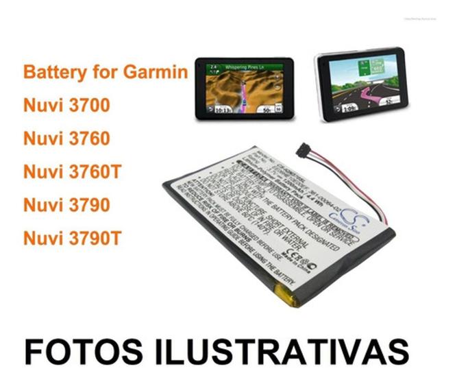 Bateria Compativel Nuvi 3700 3760 3760t 3790 Cs-iqn370sl - bgb ...