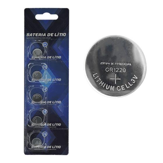 Bateria Cr1220 3v Cartela 05 Unidades Baterias Para Brinquedos, Relógios e Equipamentos ...