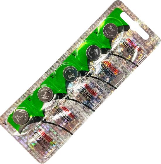 Bateria cr1220 3v maxell ( 5 unidades) - Pilhas - Magazine Luiza