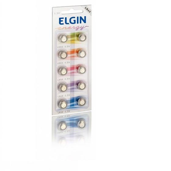 Bateria Elgin Lr44 1.5v Com 1 Cartela 10 Unidades - Rádio Portátil ...