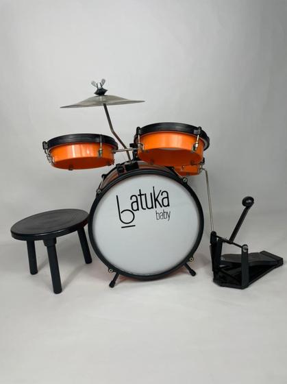 Bateria Infantil Luen Batuka Baby Laranja Nf Garantia - No Magalu ...