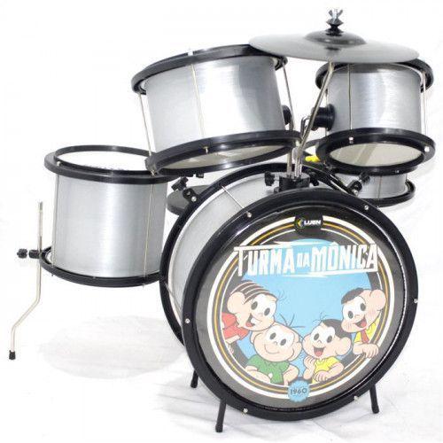 Bateria Infantil Luen Turma da Monica Prata 44003 TM PR - Bateria ...
