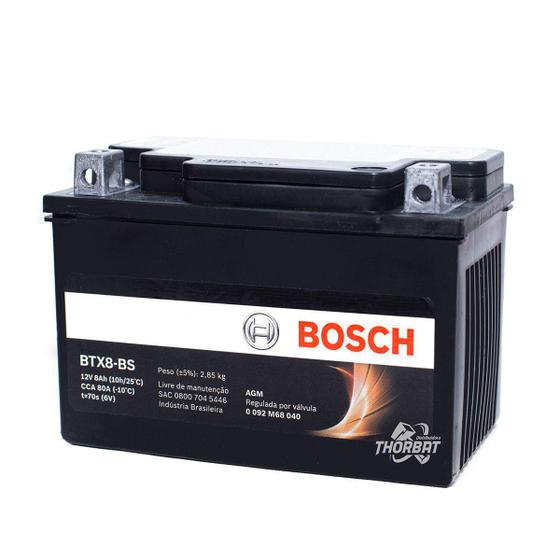 Bateria Kasinski Comet 250 12v 8ah Bosch Btx8-bs (ytx9-bs) - boschh ...