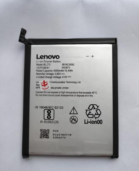 Bateria Lenovo BL270 Original - Bateria para Celular - Magazine Luiza