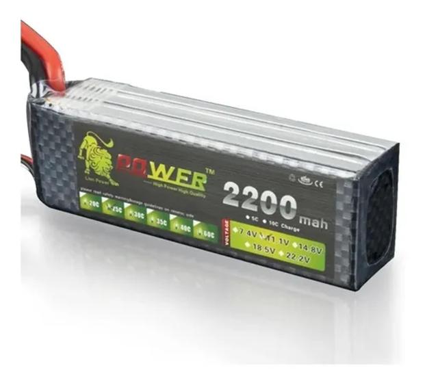 Bateria Lipo 2200mah 3s 11.1v Lion Power Aeromodelo Drone - Bateria Drone Aeromodelo ...