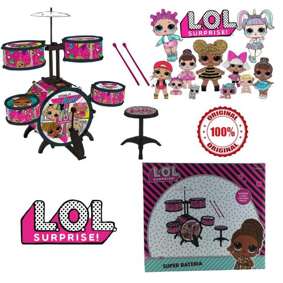 Bateria Lol Surprise Brinquedo Instrumento Musical 9825 - Candide ...