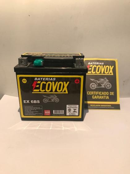 Bateria Moto ECOVOX 6BS EX Selada 6 amperes 12 V - Bateria de Moto ...