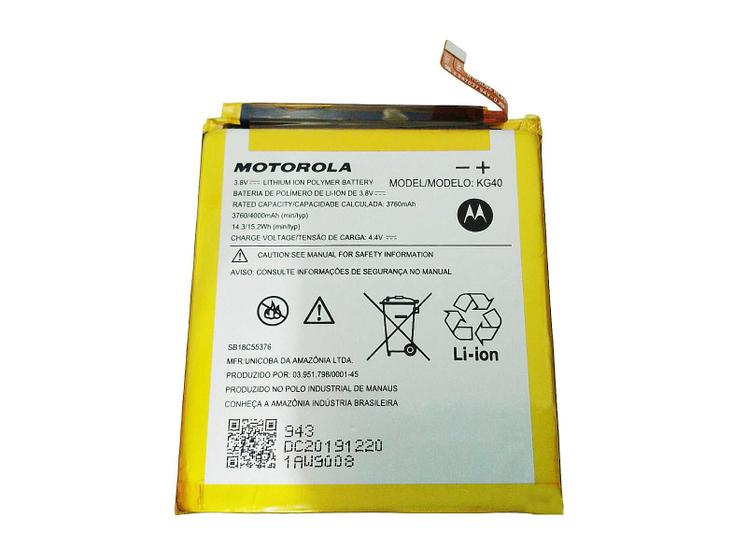 Bateria motorola kg40 3.8v 3760mah 14,3wh original - Bateria para ...