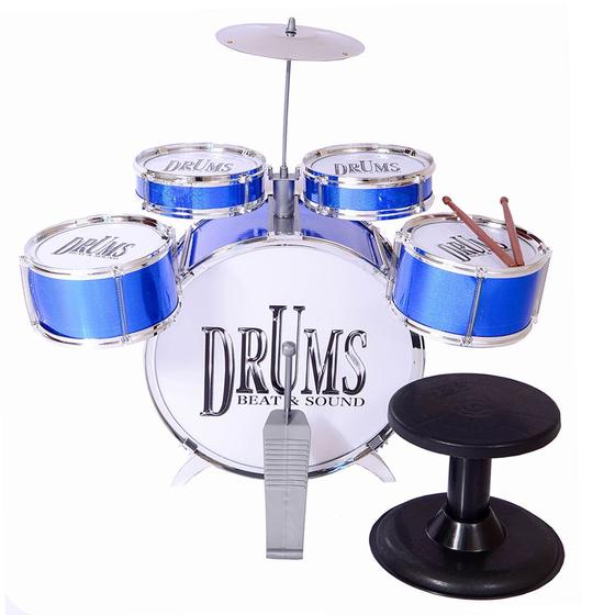 Bateria Musical Infantil 5 Tambores + 1 Prato - JAZZ DRUMM - Bateria ...