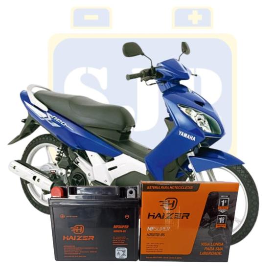 Bateria para moto Yamaha Neo AT115 12v 7ah HAIZER 1 ano de garantia ...