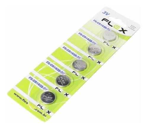 Bateria/pilhas Flex Tipo Botao ( Cartela C/ 5 Unid.) Mod. Fx-cr.1632 - Pilhas - Magazine Luiza