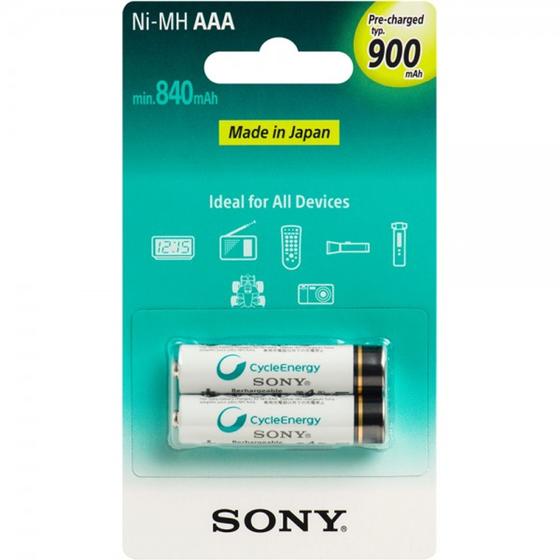 Bateria Recarregável Sony NI - MH AAA 840mAh - Bateria - Magazine Luiza