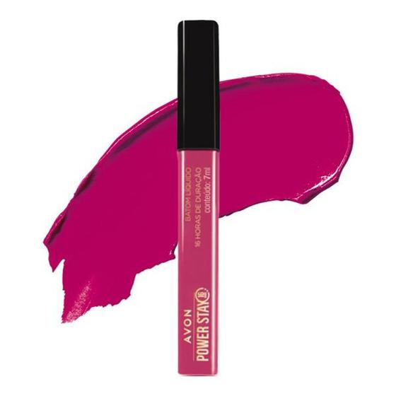 Batom Liquido Avon Power Stay de Longa Duração Matte 7 ml - Batom ...