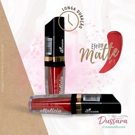 Batom Líquido Longa Duração Vermelho (Malícia) n1 - Bio inove - Batom ...