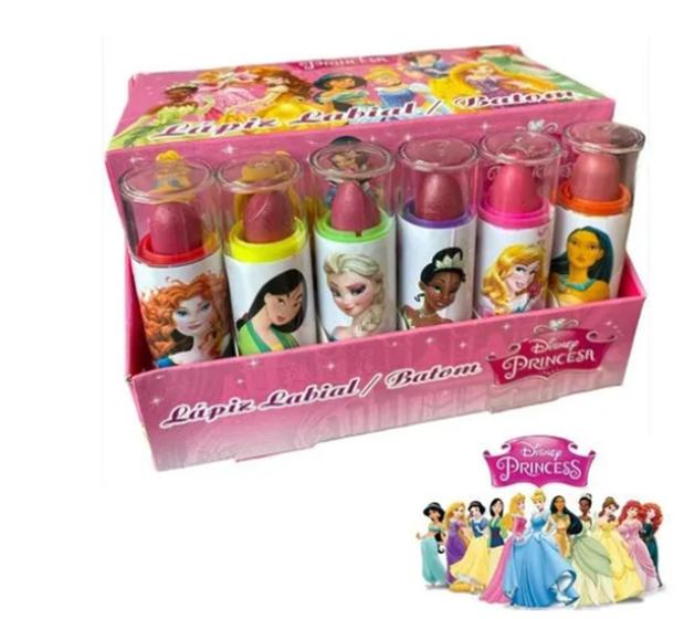 Batons princesas Infantil/ Lápis Labial Princesas da Disney - Batom ...