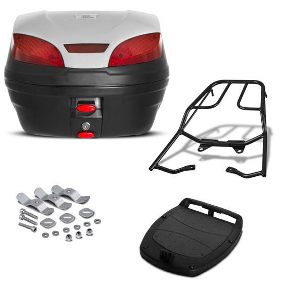 Baú 30 Litros Pro Tork Smartbox 3 + Bagageiro Fan 150 Titan 150 Cg ...