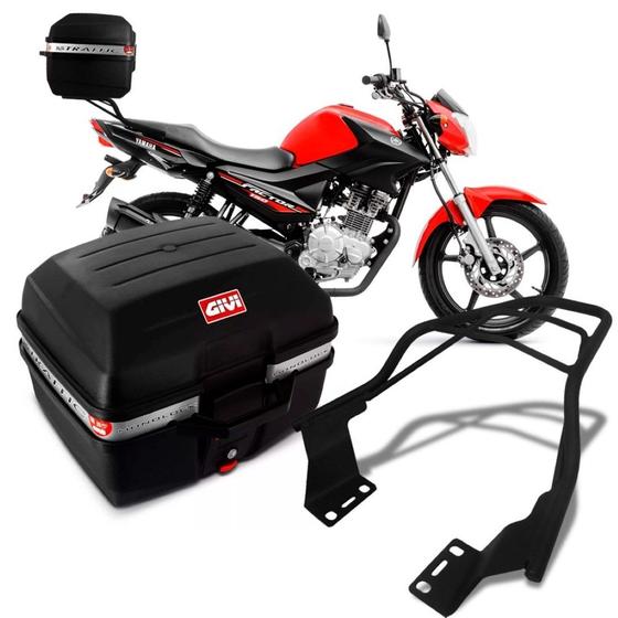 Baú Bauleto 27 Litros + Bagageiro Factor 150 2016 Suporte - GIVI - Baú para Moto - Magazine Luiza