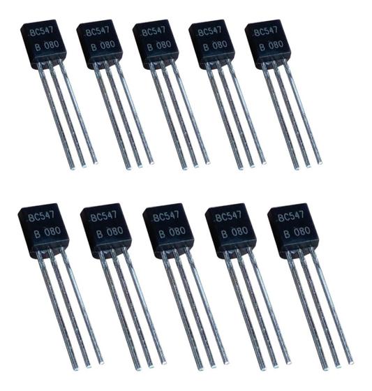 BC547 Transistor Bc547 NPN Para Projetos - Kit 10 Peças - FAIRCHILD ...