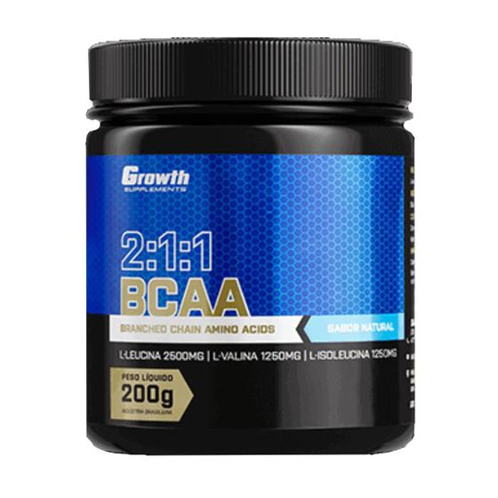 Bcaa em Pó 2:1:1 200g Original Growth - Growth Supplements - BCAA - Magazine Luiza