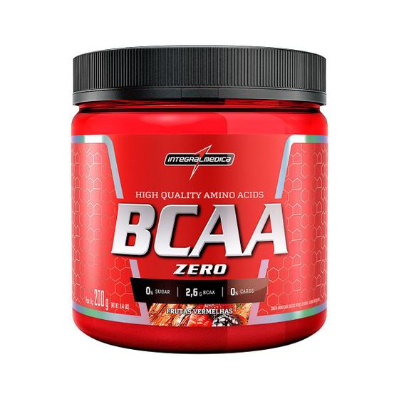 Bcaa Powder Zero Carbo - Frutas Vermelhas - 200g - IntegralMedica ...