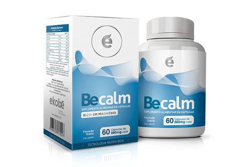 Be Calm 60 Caps Ekobé Calmante Tranquilizante Ansiedade Sono ...