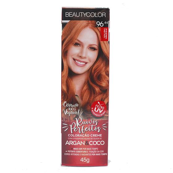 Beauty Color Coloração 96.44 - Ruivo Claro Infalíveis 45g - Tinta de ...