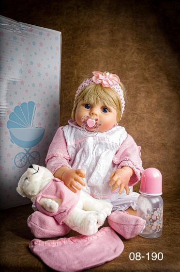 Bebe Reborn Menina Realista de Silicone grande e completa crianças e ...