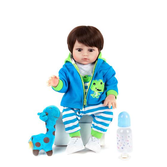 Bebe Reborn Menino Realista Girafa Boneco Reborn - BOOTLEG - Boneca ...