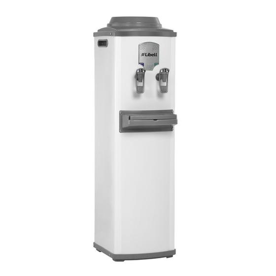 Bebedouro Água Gelada Motor Compressor Coluna Branco Garrafão Libell ...