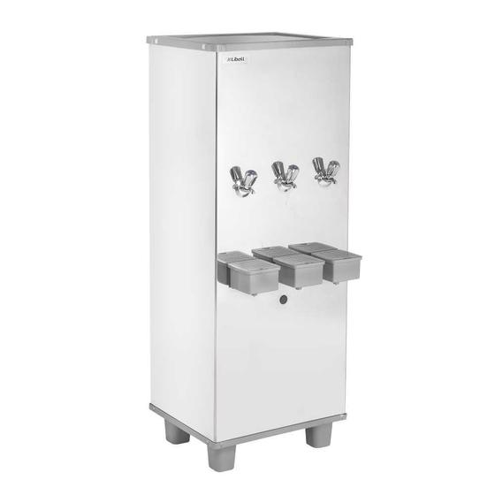 Bebedouro Industrial 50 Litros Inox 3 Torneiras Geladas LIC050 220V ...