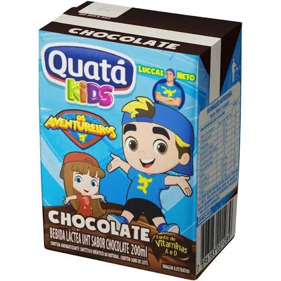 Bebida Achocolatada Láctea Quatá Kids Quatazinho TP 200ml - Bebida ...