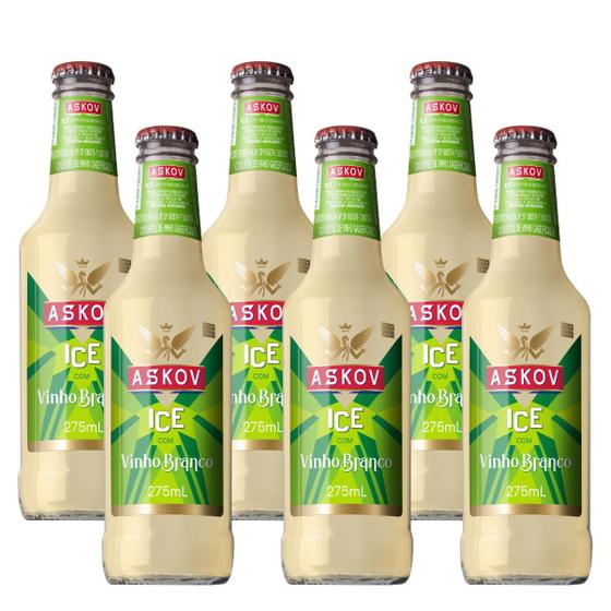 Bebida askov ice com vinho branco long neck 6un de 275ml - Ice - Magazine Luiza