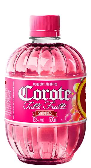 Bebida Corote Cachaça-500 Ml-12 Unidades- Tutti Frutti - Bebida ...