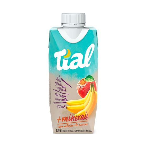 Bebida de Fruta Tial Banana, Maçã e Minerais Sem Adição de Açúcar 330ml ...