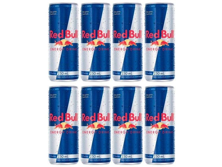 Bebida Energética Red Bull Energy Drink 250ml - 8 Unidades - Bebida ...