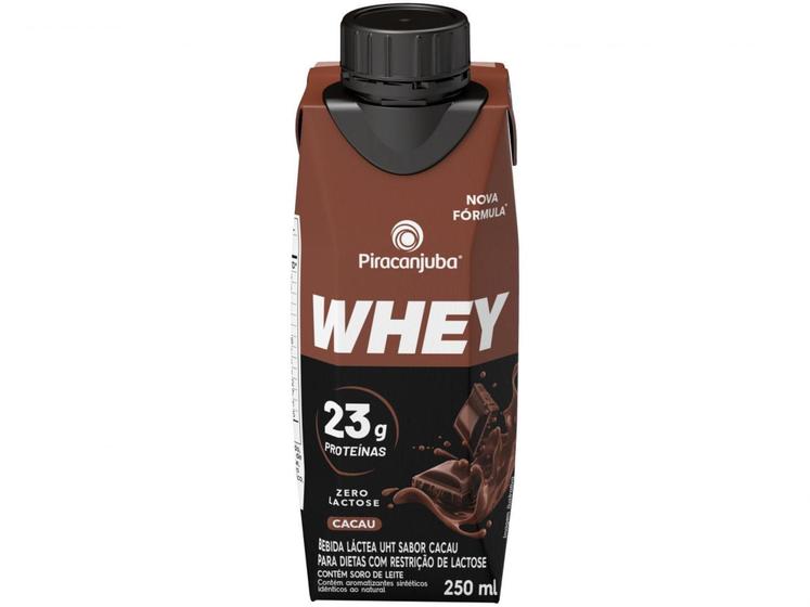 Bebida Láctea Piracanjuba Whey Cacau Zero Lactose - 250ml - Bebida ...