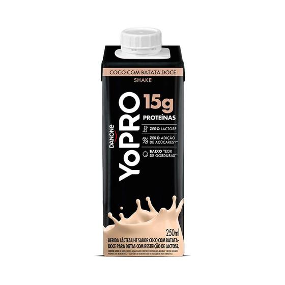 Bebida Láctea Sabor Coco com Batata Doce YoPro 250ml - Danone - Bebida ...