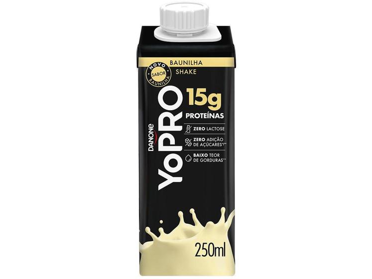 Bebida Láctea UHT com 15g de Proteínas Danone YoPRO Baunilha 250ml ...
