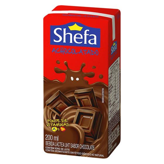 Bebida Láctea UHT Sabor Chocolate 200ml - Shefa - Bebida Láctea ...