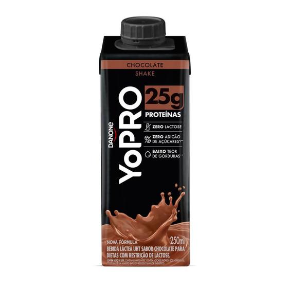 Bebida Láctea UHT YoPro Shake Sabor Chocolate 25g de Proteína 250ml ...