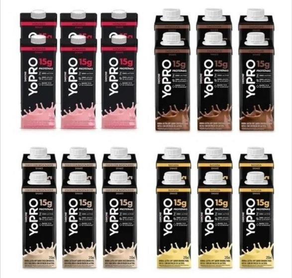 Bebida Láctea YoPro Danone 15g Whey 250ml Zero Lactose 24 Unidades ... Bebida Láctea YoPro Danone 15g Whey 250ml Zero Lactose 24 Unidades ...
