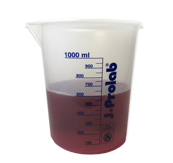 Becker Bequer Plástico Forma Baixa 1000 Ml Polipropileno - J Prolab ...