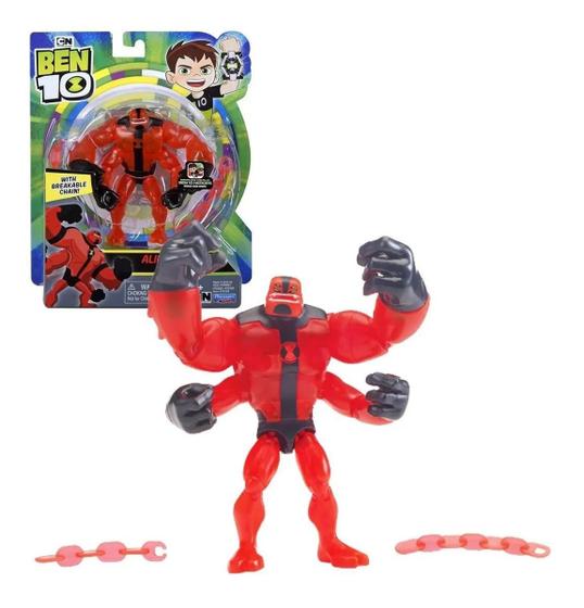 Ben 10 Boneco Articulado 12 Cm Quatro Braços Transparente - Playmates ...