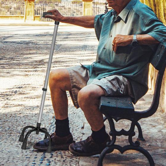 Bengala Bastão Alumínio 4 Pontas Com Regulagem Indaiá B406 - Bengala ...