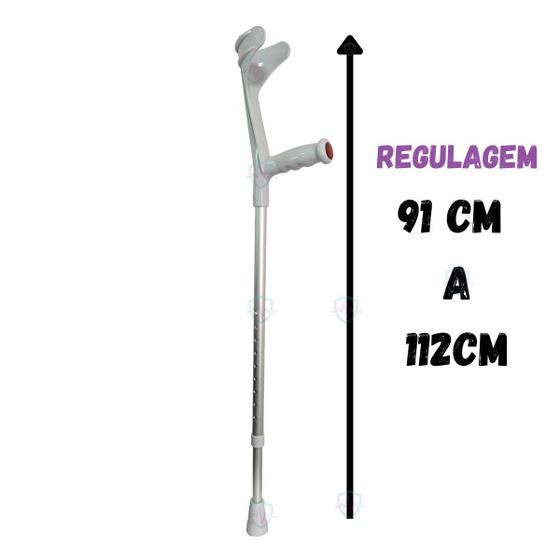 Bengala Muleta Canadense Regulável Altura Braço 130kg -1 Unid - Alo ...