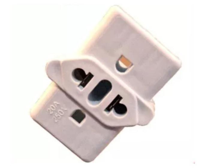 Benjamin Elétrico Tomada Plug Pino Saídas Bob Kit C/10 - Eletroplas ...