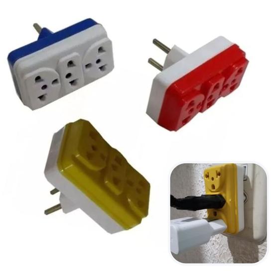 Benjamin Tomada 3 Entradas T Triplo 10a e 20a Padrão Novo Kit Com 3 un ...