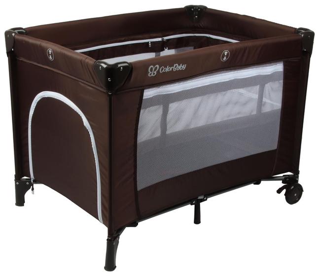 Berço E Cercado Portátil Eco Marrom Color Baby - Berço Portátil ...