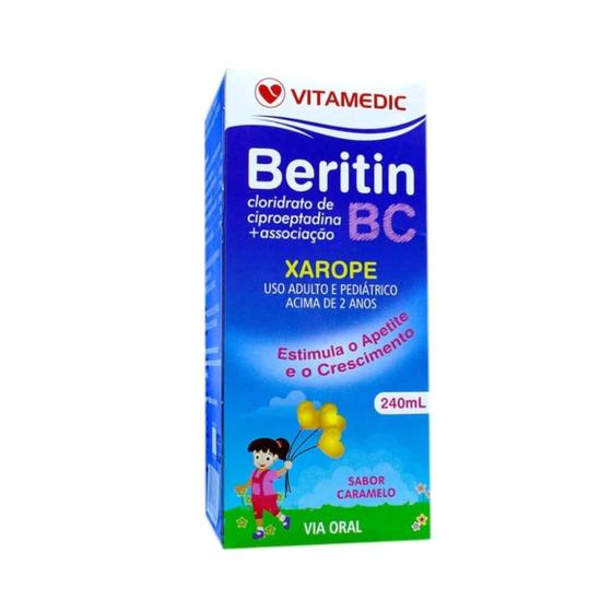 Beritin Bc Xarope 240ml - Vitamedic - Medicamentos - Magazine Luiza